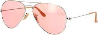 Ray-Ban unisex, Accessoires, Gris, Taille: 55 MM Lunettes de soleil Aviator classiques avec verres Evolve