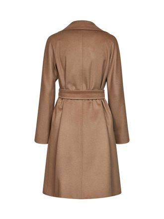 Max Mara Womens Coat Mstdravenna Camel Virgin Wool