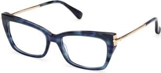 Max Mara Femme, Accessoires, Bleu, Taille: 53 MM Mm5137 Eyeglasses