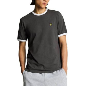 Lyle & Scott T-Shirt T-Shirt Lyle&Scott Ringer kontrastfarbene B&uuml;ndchen