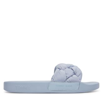 Tommy Jeans Pantoletten Tommy Jeans Tjw Braided Slides EN0EN02975 Himmelblau