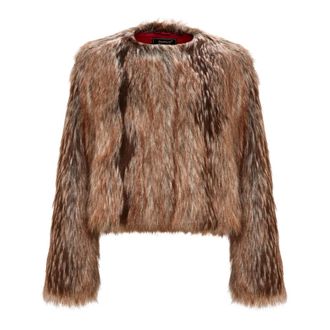 Cesare Gaspari Faux Fur Jacke - - Jackets - Damen - Braun - L