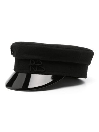Ruslan Baginskiy casquette gavroche en laine - Noir