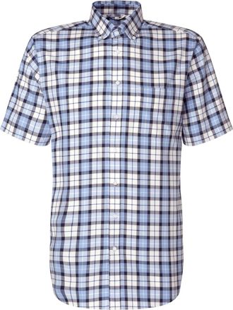 Seidensticker Mens Regular Fit Kurzarm Hemd Shirt, Dunkelblau, 40