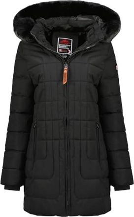 Canadian Peak Braceleak Lady - Parka Longue Epaisse Chaude Femme Automne Hiver - Manteau Fin Capuche Fausse Fourure - Blouson Coupe Vent - Doudoune Elegante Femmes 