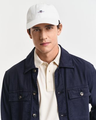 GANT Herren Shield Cap aus Baumwolltwill (ONE SIZE) EGGSHELL