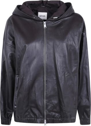 Arma Femme, Vestes, Brun, Taille: 32 FR Leather Vestes