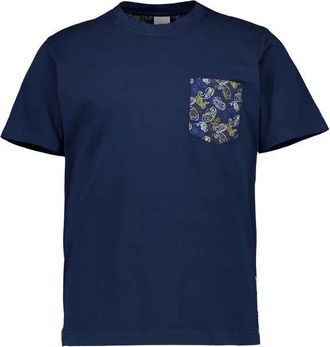 Bob Herren T-Shirt blau Baumwolle