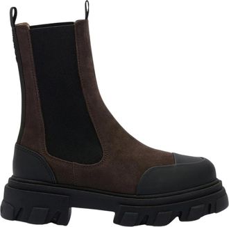 Ganni Femme, Chaussures, Brun, Taille: 40 EU Cleated Mid Chelsea Boot Pelinova