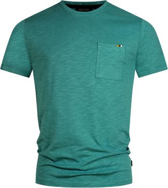 Indicode Herren INAndorra T-Shirt mit Rundhals-Ausschnitt | Herrenshirt Sommershirt f&uuml;r M&auml;nner Deep Sea, XXL