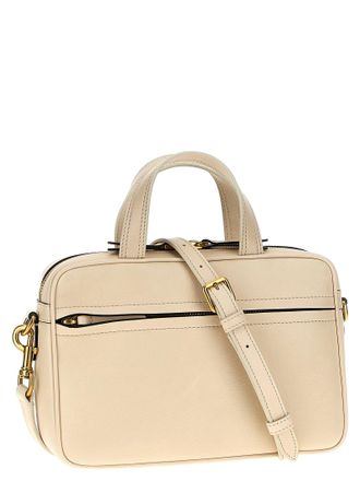 Valentino Garavani Womens Viva Superstar Handbag White Lamb Leather