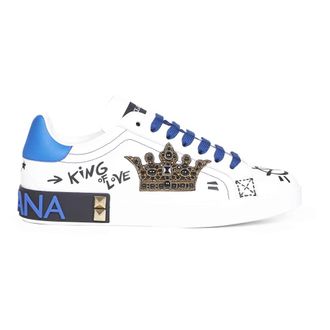 Dolce & Gabbana Portofino Leder Sneakers - - Shoes - Herren - Mehrfarbig - 39 EU