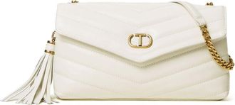 Twin-Set Mittelgro&szlig;e Dreamy Schultertasche - Wei&szlig;