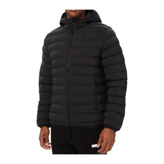 Emporio Armani Steppjacke mit Rei&szlig;verschluss und Kapuze - - Jackets - Herren - Schwarzk - M