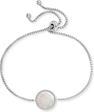 Engelsrufer Damen Armband aus Sterling Silber mit Kompass aus Perlmutt - Zugverschluss - individuell einstellbar - nickelfrei