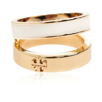 Tory Burch Femme, Accessoires, Jaune, Taille: 46 MM Bague Logo