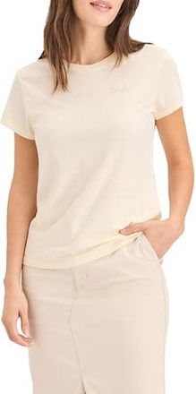 Dockers Femme Graphic Tee, Buttercream Dockers Script (Tidal Foam), L