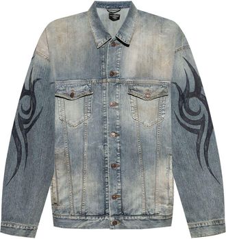 Balenciaga Y2K Jeansjacke - Blau