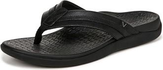 Vionic Mens Mtide Ii Flip-Flop, cuir noir, 44 EU