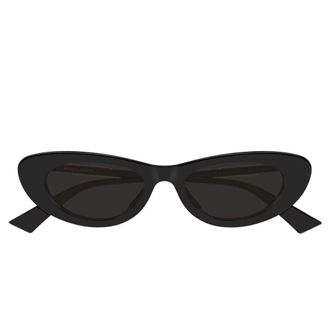 Bottega Veneta Ovale Sonnenbrille - - Accessories - Damen - Schwarzk - 51 MM