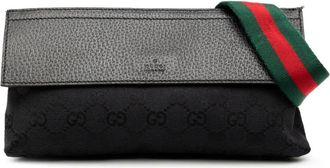 Gucci 2000-2015 GG Canvas Web crossbody bag - Schwarz