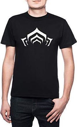 Erido Warframe Lotus Symbole Homme T-Shirt Cou D&eacute;quipage Noir Manches Courtes Taille L Mens Black T-Shirt Large Size L