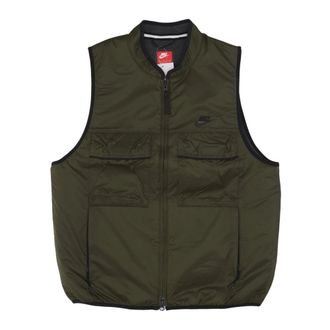 Nike Tech Fleece Utility Weste Cargo - - Sport - Herren - Gr&uuml;n - M