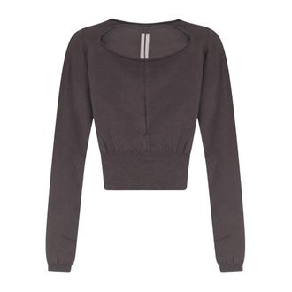 Rick Owens Round-Neck Strickwaren - - Knitwear - Damen - Braun - L