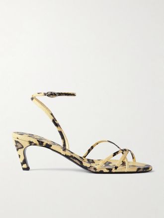 Proenza Schouler Sandales En Cuir Effet Serpent Uma - Imprim&eacute; animal