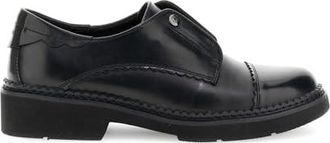 Caf&egrave;noir Derby Effet Cuir Bross&eacute;, pour Femme, Couleur Noir, Taille 37