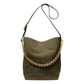 Michael Kors Nolita Large Suede Bucket Tote - - Bags - Damen - Gr&uuml;n - ONE SIZE