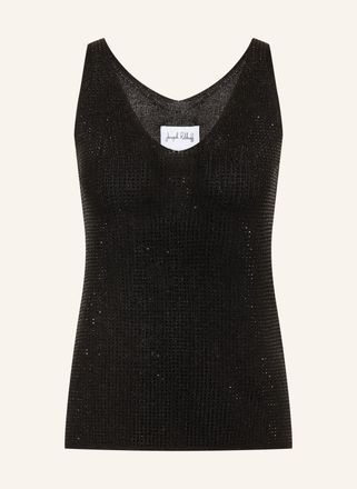 Joseph Ribkoff Stricktop Mit Schmucksteinen Und Glitzergarn schwarz