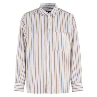 A.P.C. Leichtes Baumwollhemd mit Kn&ouml;pfen - - Blouses & Shirts - Damen - Beige - L