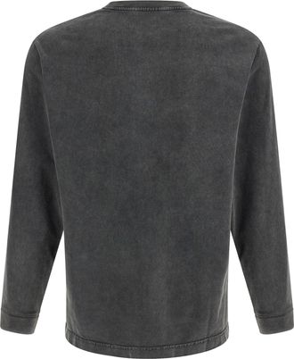 Maison Kitsun&eacute; Fox Head Long-Sleeve T-Shirt - Charcoal