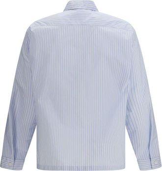 Prada Re-Nylon Striped Shirt - Blue