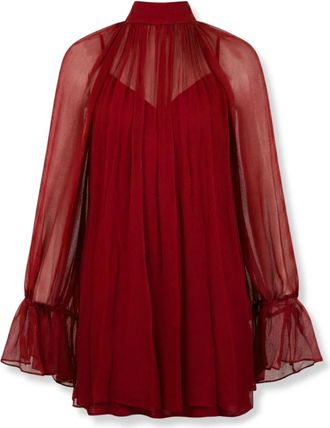 Staud Staud, Femme, Blouses et Chemises, Rouge, Taille: 42 FR Roux Dress
