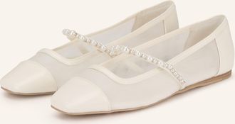 Dolce Vita Mary-Jane-Ballerinas Mit Schmuckperlen weiss