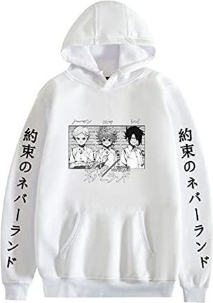 Keephen The Promised Neverland Sweat &agrave; Capuche Emma Norman Ray Sweat-Shirt Costume de Cosplay pour Femmes et Hommes