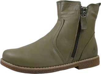Andrea Conti Damen Stiefelette Boot schicke Nahtf&uuml;hrung flach 0344814, Gr&ouml;&szlig;e:37 EU, Farbe:Gr&uuml;n