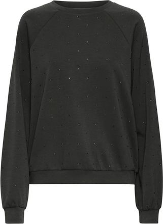 Ichi Ichi, Femme, Sweatshirts et sweats &agrave; capuche, Noir, Taille: 46 FR SweaT-shirts