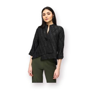 Joseph Ribkoff Femme, Blouses et Chemises, Noir, Taille: 50 FR abiti Poliestere