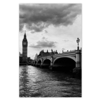 Generic Foto-Bild Poster Wandkunst Dekor 62x93cm Big Ben London Bridge Nr. H858Z_PL1DJ