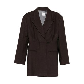 Alysi Blazer mit Reverskragen - - Jackets - Damen - Braun - S
