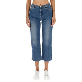 A.P.C. Sailor Cropped Jeans - - Jeans - Damen - Blau - W26
