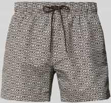 HUGO BOSS Badehose mit Label-Schriftzug