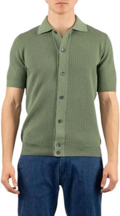 FILIPPO DE LAURENTIIS Homme, Pulls, Vert, Taille: L Chemise en cr&ecirc;pe de coton