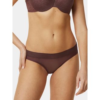 Triumph Klassischer Damenslip Tempting Sheer Highleg Tai 10215956 Braun