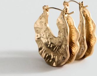 Mango Cr&eacute;oles textur&eacute;es or - Femme - Taille unique - MANGO