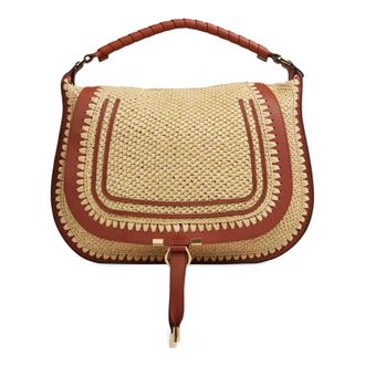 Chlo&eacute; Femme, Sacs, Beige, Taille: ONE Size Marcie Shoulder Bag