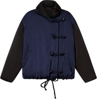Isabel Marant Manteau puffy Bleza en satin soie